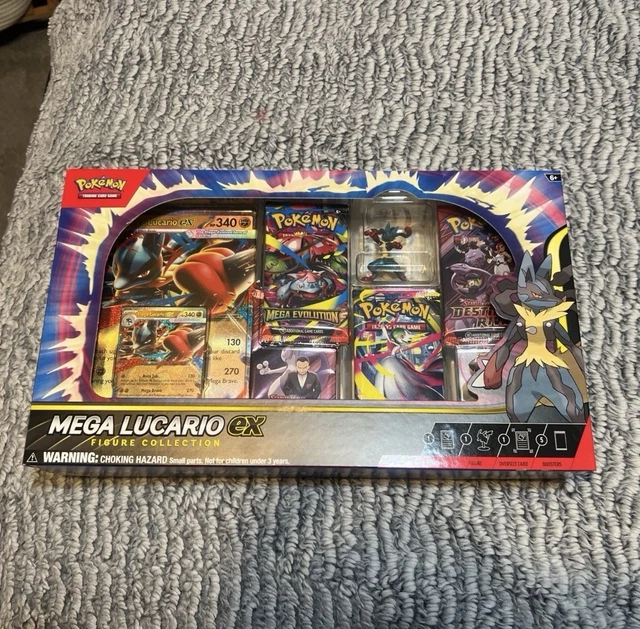 POKEMON TCG MEGA Lucario ex Premium Figure Collection Box Factory ...
