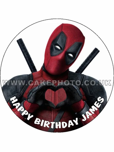DEADPOOL EDIBLE ICING Cake Topper / Many Sizes £6.00 - PicClick UK
