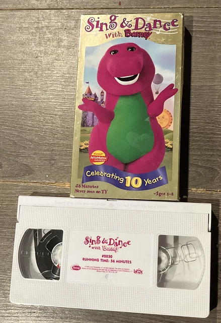 BARNEY - SING and Dance With Barney VHS (tested) Celebrating 10 Years £ ...