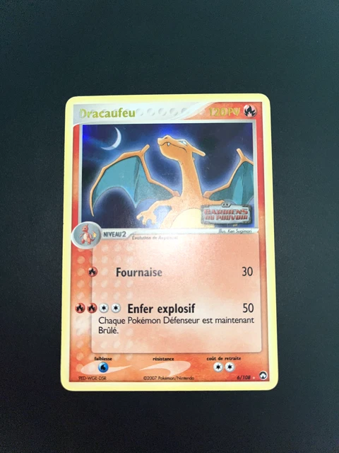 CARTE POKEMON DRACAUFEU 6/108 Holo Bloc EX Gardiens du Pouvoir FR EUR ... CARTE POKEMON DRACAUFEU 6/108 Holo Bloc EX Gardiens du Pouvoir FR EUR ...