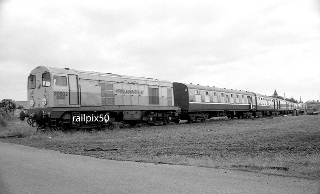 ORIGINAL RAILWAY NEGATIVE. Loco 20902. Darlington. Weedkiller train ...