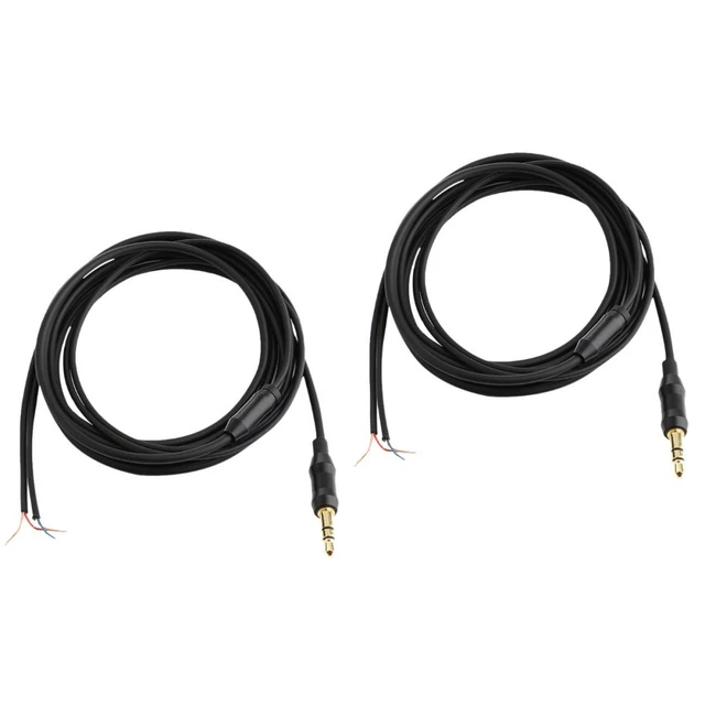 2 COUNT EARPHONE Upgrade Cable Diy Headphone Headset Wire Repair £10.58 ...