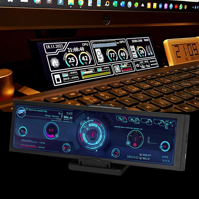 8.8 INCH IPS LCD Screen for Windows Linux Raspberry Pi (Black LCD ...