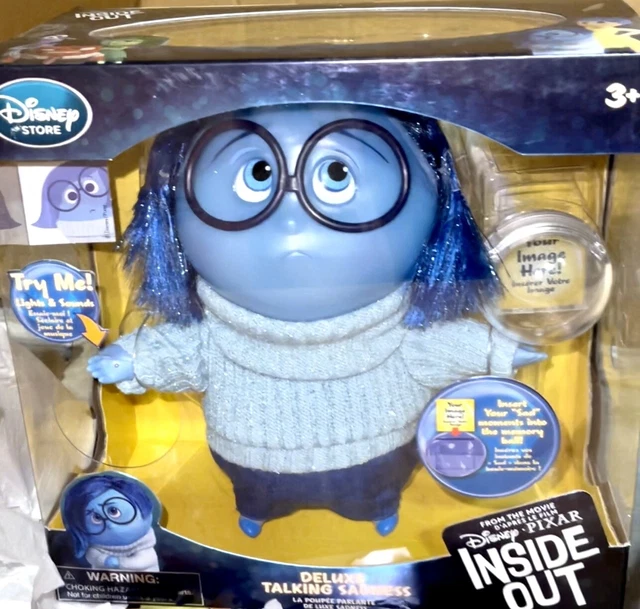 DISNEY STORE ORIGINAL Inside out Sadness Small talking Doll Toy NEW ...