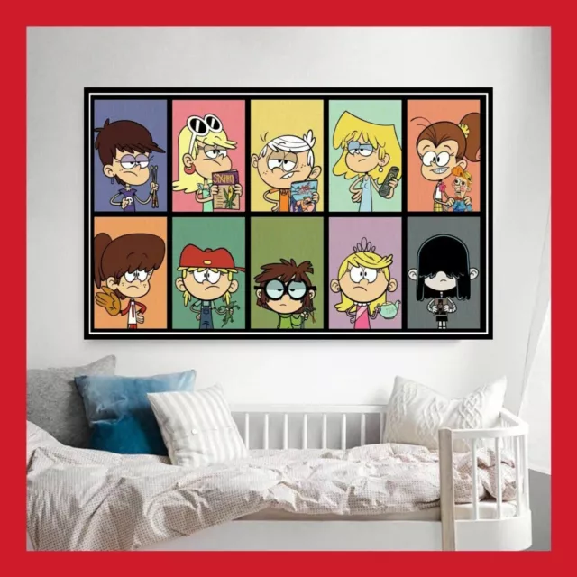 Toile Affiche Poster Toile Figurine Bienvenue Chez Les Loud Jeu Enfant Lincoln Eur 2899