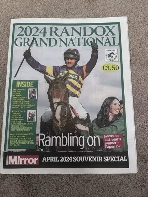 2024 RANDOX GRAND National Ultimate Guide April 4/24 Daily Mirror £13. ...