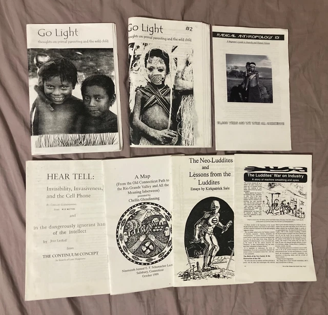 PRIMITIVISM GREEN ANARCHY Zine Lot Earth First Anti-Civ Rewild Luddites ...