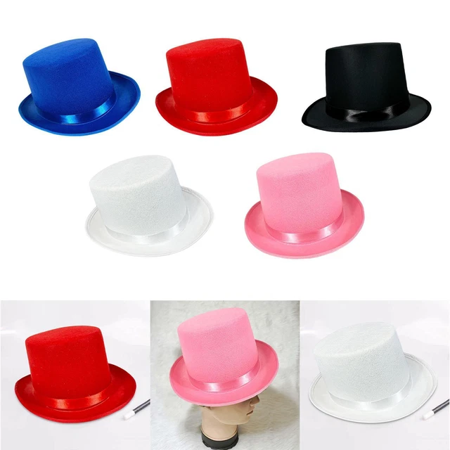 TOP HAT CEREMONIAL Fashion Formal Flat Top Butler Costume Accessory for ...