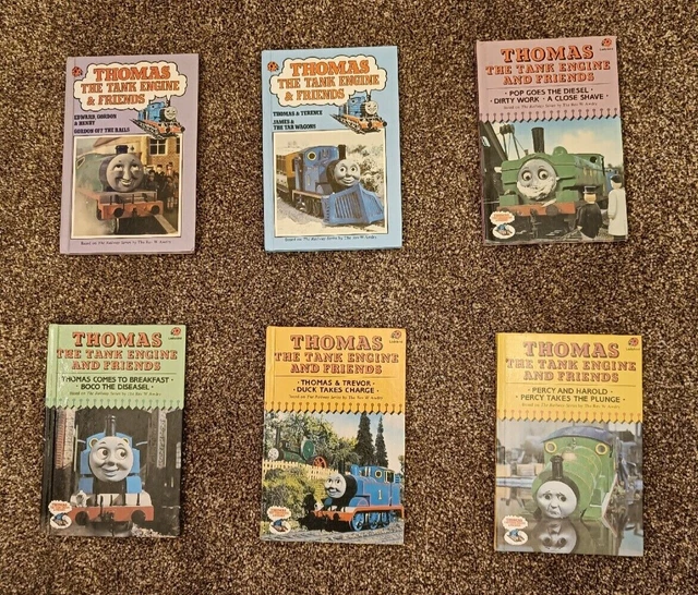 BUNDLE 6 VINTAGE Thomas The Tank Engine & Friends Books Hardback 1980s ...