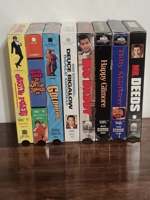 COMEDY VHS LOT(8) Austin Powers Trilogy Deuce Bigelow 4× Adam Sandler ...
