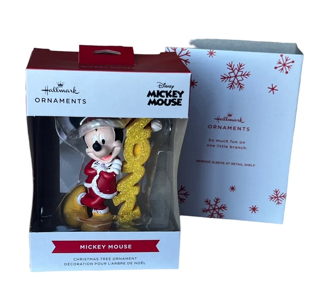 DISNEYS MICKEY MOUSE 2022 Ornament - HTF Gold By Hallmark 3” £14.89 ...