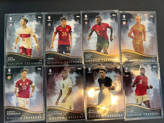 UEFA EURO 2024 Match Attax All 8 Golden Treasure GT1-GT8 ULTRA RARE ...