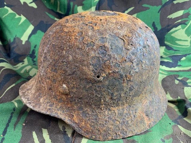 ORIGINAL WW2 GERMAN Army Wehrmacht Combat Helmet Relic - Russian Front ...