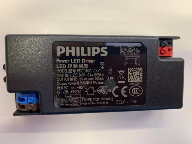 PHILIPS POWER LED Treiber / Driver PDC030G-700C 700mA 45Vdc EUR 36,50 ...