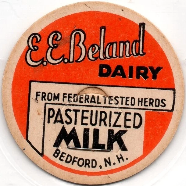 MILK BOTTLE CAP -Malouins Goat Dairy, Nashua, New Hampshire-Pure Goat ...