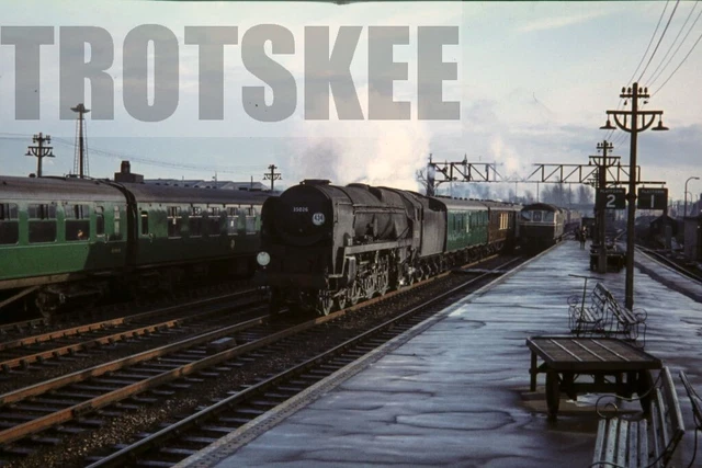 35MM SLIDE BR British Railways Steam Loco 35026 Class MN c1965 Original ...
