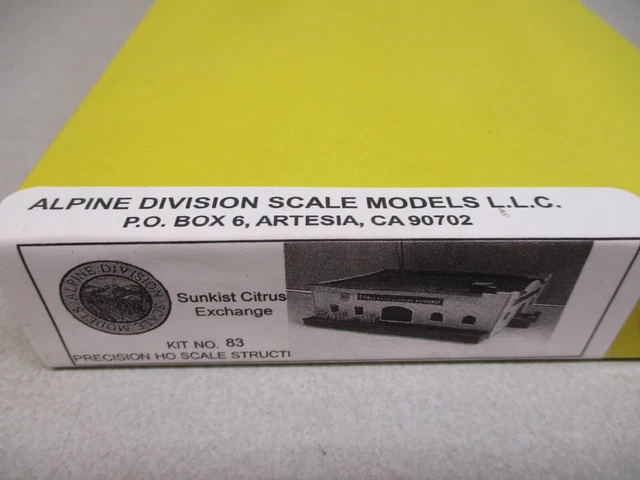ALPINE DIVISION SCALE Models Sunkist Citrus Exchange HO Scale $32.52 ...