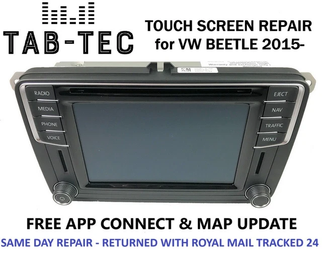 TOUCHSCREEN REPAIR VW BEETLE + 2024 Maps + Carplay + Voice Control ...