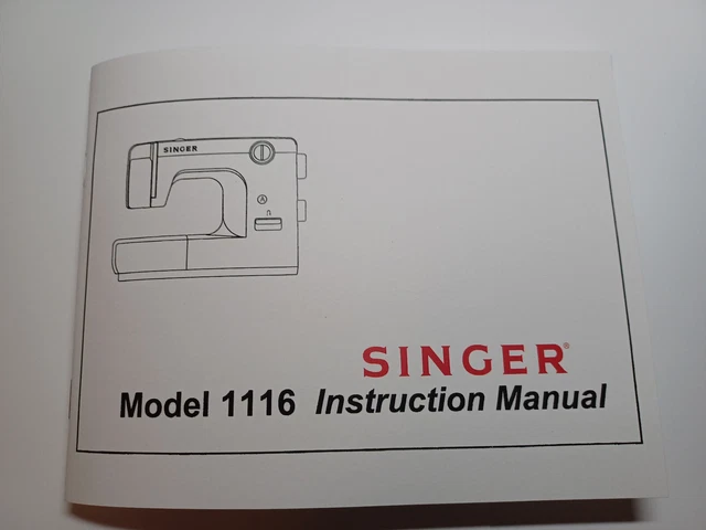 SINGER 1116 SEWING Machine Owners Manual reproduction $24.17 - PicClick CA