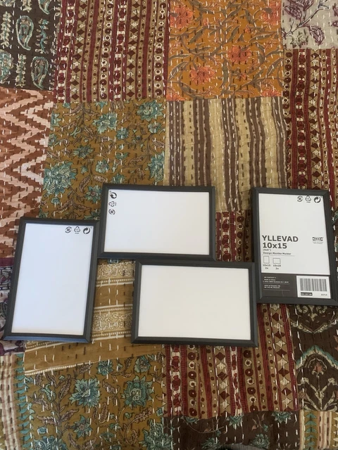 IKEA YLLEVAD COLLAGE Frame for 4 photos, Photo Frame 21x41 cm, Black £2 ...