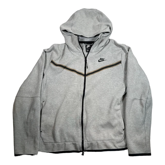NIKE SPORTSWEAR TECH Fleece Men's Full-Zip Hoodie CU4489-063 Grey ...
