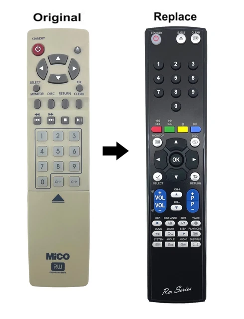 REMOTE CONTROL FOR Mico espejo R311 espejo R311i DVD Player/Recorder £9 ...