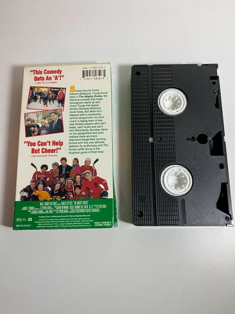 THE MIGHTY DUCKS VHS Tape Emilo Estevez Walt Disney Pictures $3.99 ...