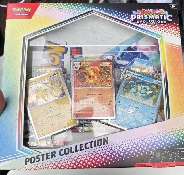 POKÉMON TCG SCARLET & Violet Prismatic Evolutions Poster Collection Brand New £29.99 - PicClick UK