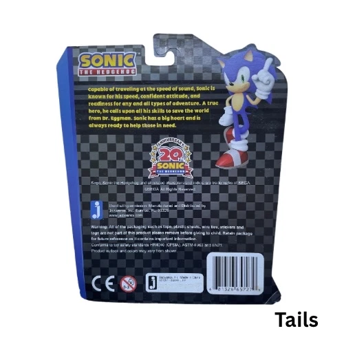 SONIC THE HEDGEHOG 20th Anniversary Jazwares Tails and Sandworm in Box ...