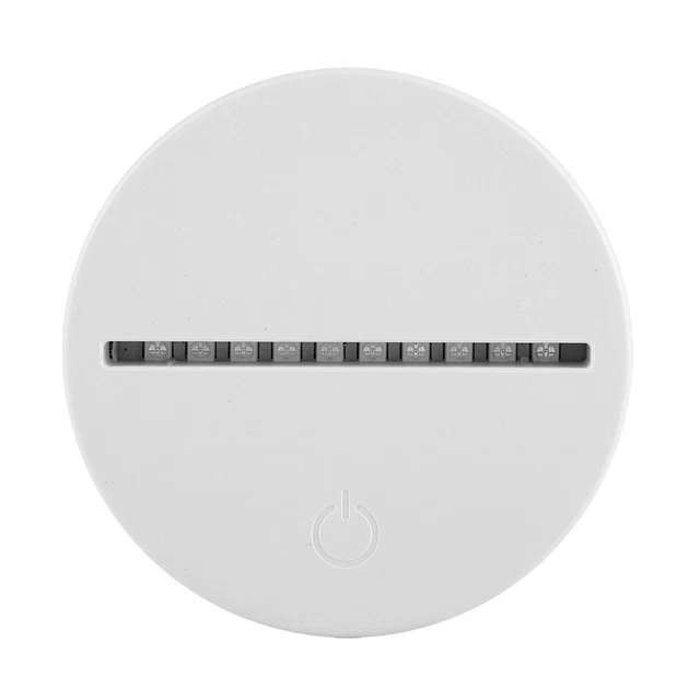 (WHITE BASE + Remote Control)USB 3D Visual Night Lamp 7 Colors Touch £ ...