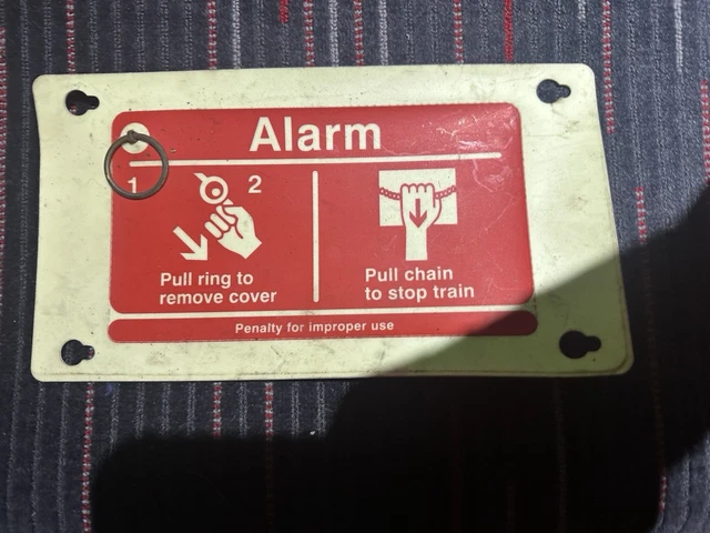 BRITISH RAIL C313 Alarm Pull Cover £12.00 - PicClick UK