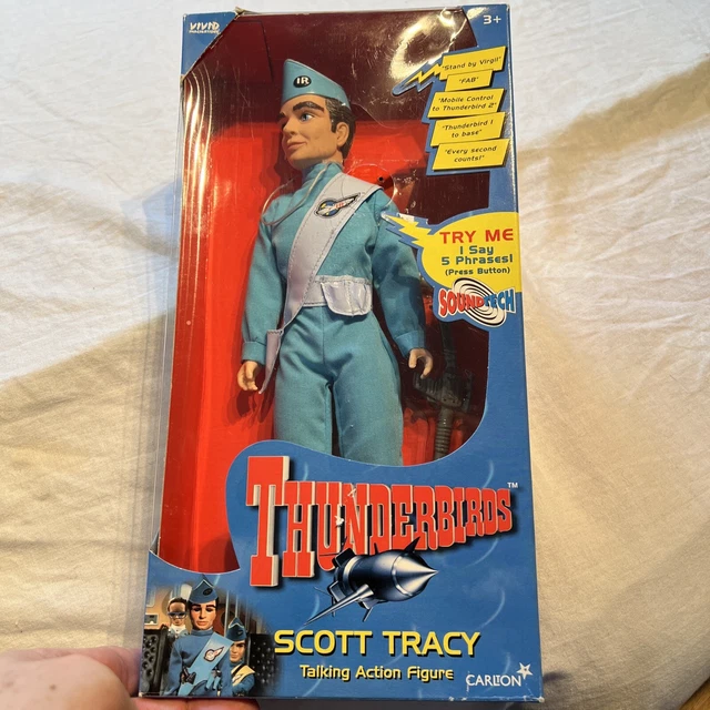 THUNDERBIRDS TALKING ACTION Figure Scott Tracy Rare New Vintage Vivid ...