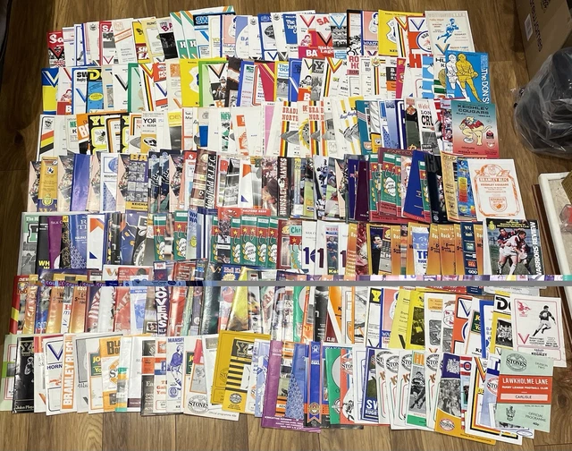 RUGBY LEAGUE PROGRAMMES Big Bundle Late 70’s To Mid 90’s Nearly All ...