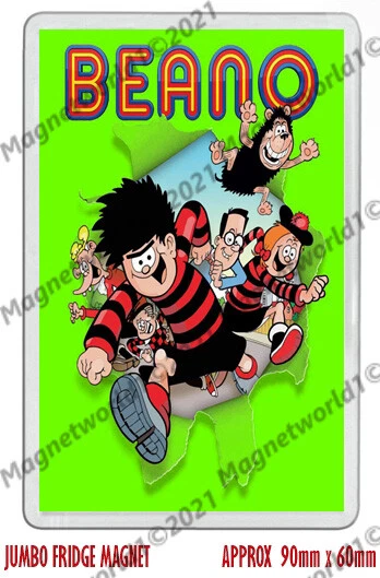 RETRO DENNIS THE Menace Beano Comic Artwork New Jumbo Fridge Magnet Or ...