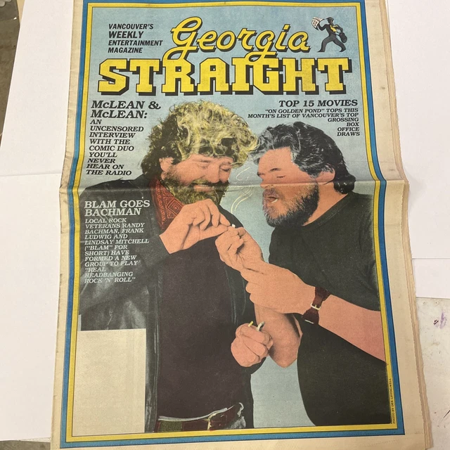 VINTAGE GEORGIA STRAIGHT Underground Newspaper Vol16 No 743 McLean ...