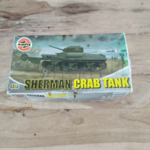 AIRFIX 1/72 SCALE M4 Sherman Crab Tank model kits. Shop worn box . New ...
