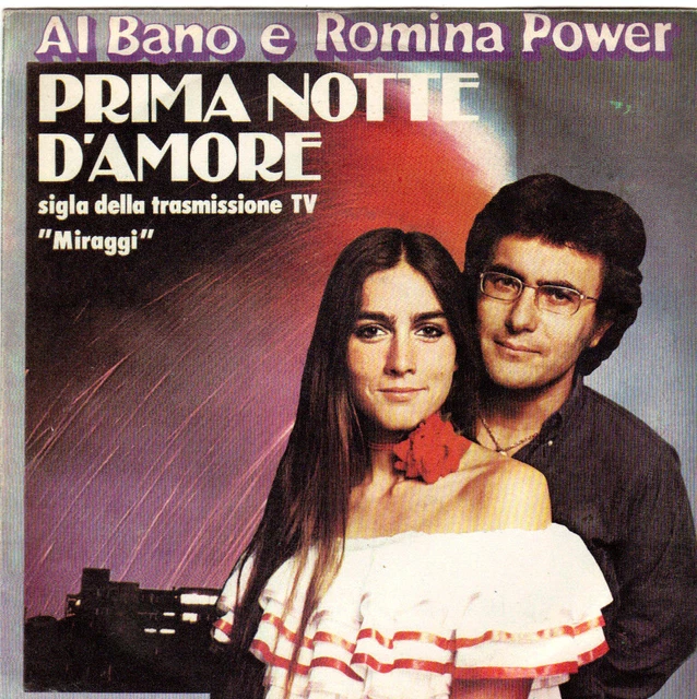AL BANO ROMINA POWER = PRIMA NOTTE D'AMORE = 45 giri Stampa PORTOGALLO ...