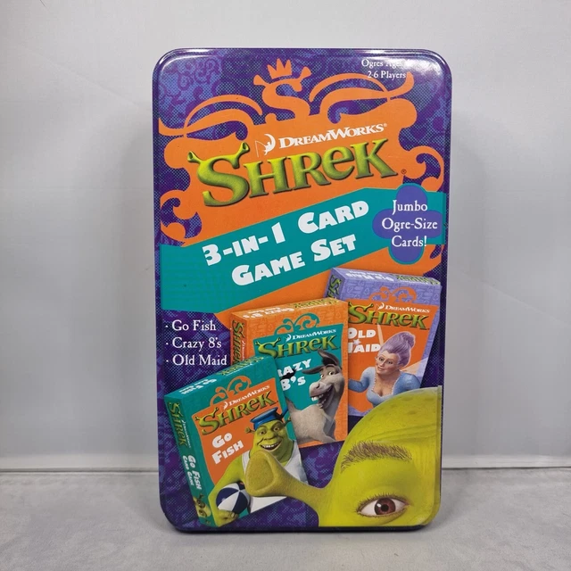 RARE 2007 USAOPOLY Dreamworks Shrek The Third - 3-In-1 Card Game Set ...