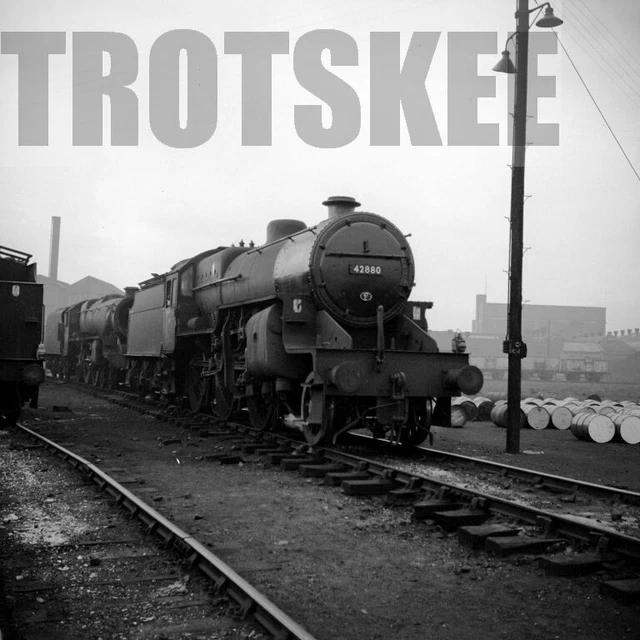 LARGER NEGATIVE BR British Railways Steam Loco 42880 Class CRAB Ayr ...