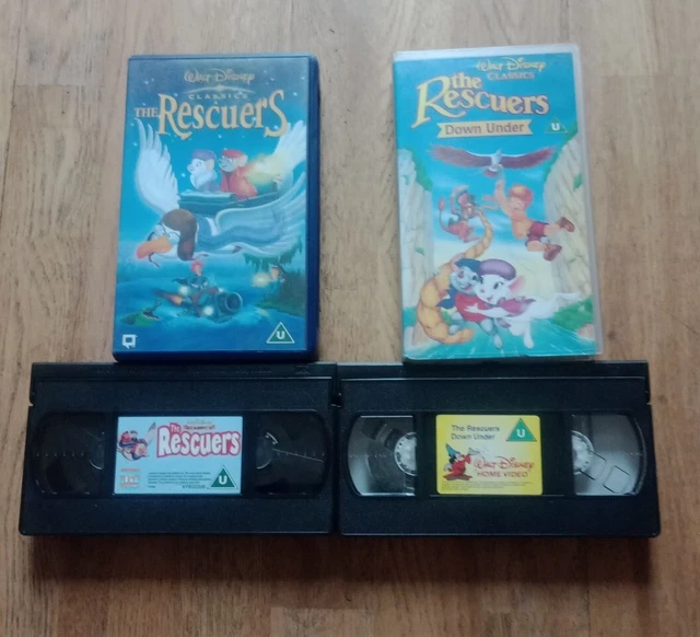 THE RESCUERS & Down Under | Walt Disney Classics | PAL VHS Video Tapes ...