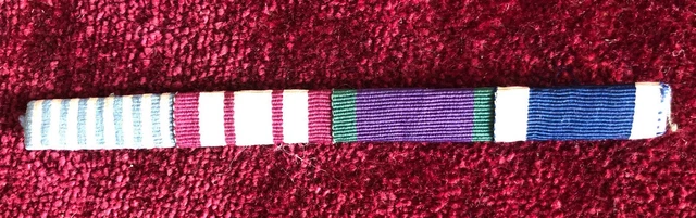 BRITISH MEDAL RIBBONS UN Korea, Naval GSM, GSM (62) & Navy LS & GC ...