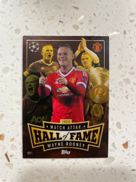 HALL OF FAME Wayne Rooney Match Attax 2024/2025 Manchester United 24/25 ...