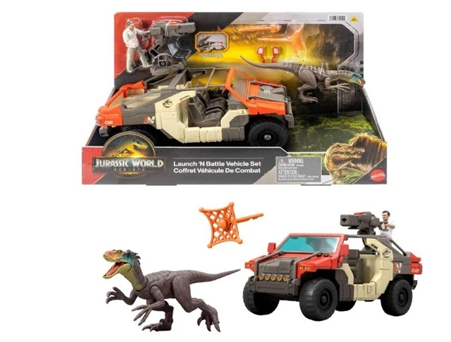 JURASSIC WORLD REBIRTH - The Rebirth Vehicle Set Velociraptor Mattel ...