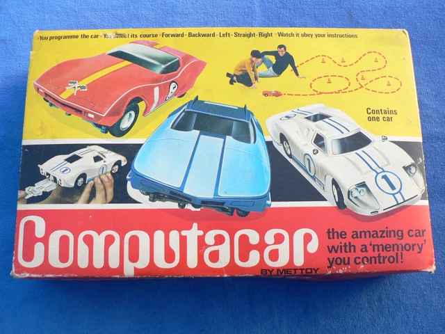 VINTAGE 1960S COMPUTACAR Toy - Boxed - Mettoy- Ford GT RETRO £5.00 ...