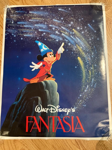 VINTAGE WALT DISNEY 1986 Fantasia Sorcerer Mickey Mouse Promotional ...