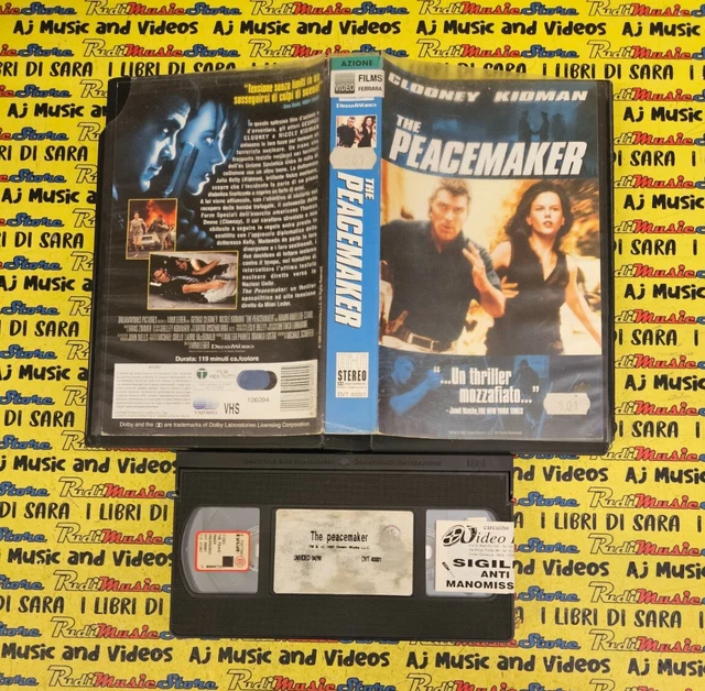 VHS FILM THE PEACEMAKER g. clooney n. kidman 1998 DREAMWORKS CIC DVT ...