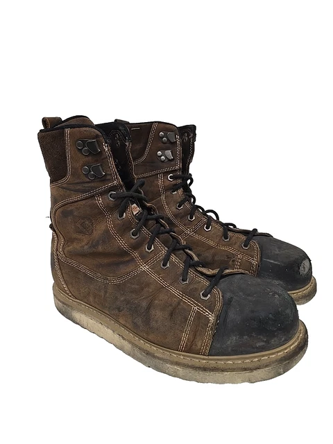 DAKOTA MEN'S 8'' 523 Steel Toe Steel Plate Ironworker Work Boots Brown ...