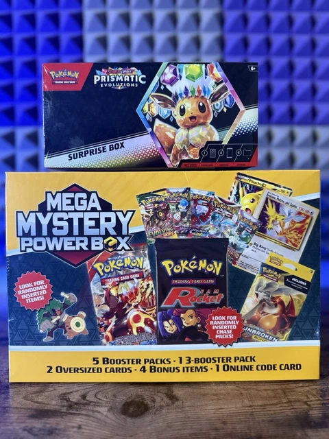 POKEMON MEGA MYSTERY Power Box 2025 X Prismatic Evolution $235.57 ...