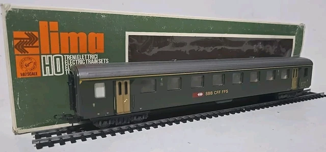 LIMA HO GAUGE CARRIAGE COACH SBB CFF FFS SWISS GREEN 1ST CLASS 9205 ...