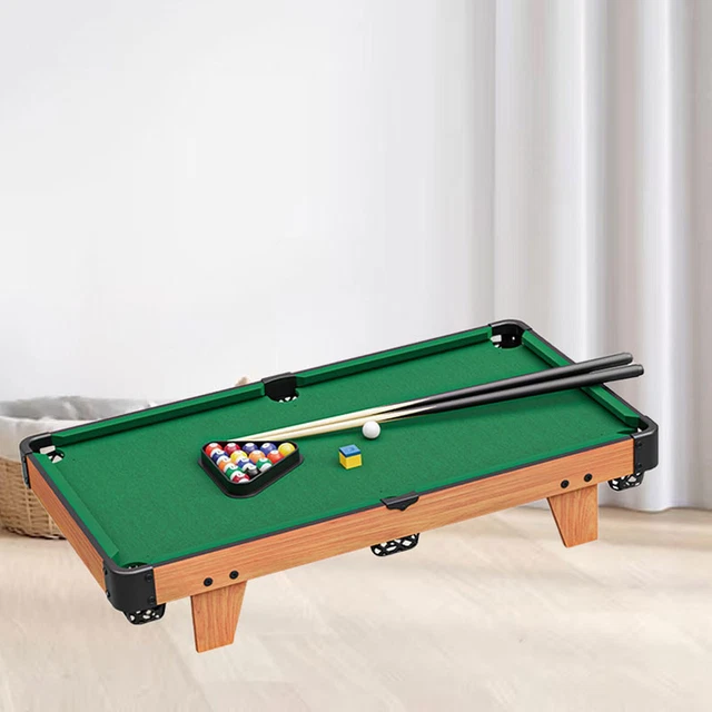 KIDS MINI POOL Table Chalk 2 Cues Table de jeu de billard pour les ...